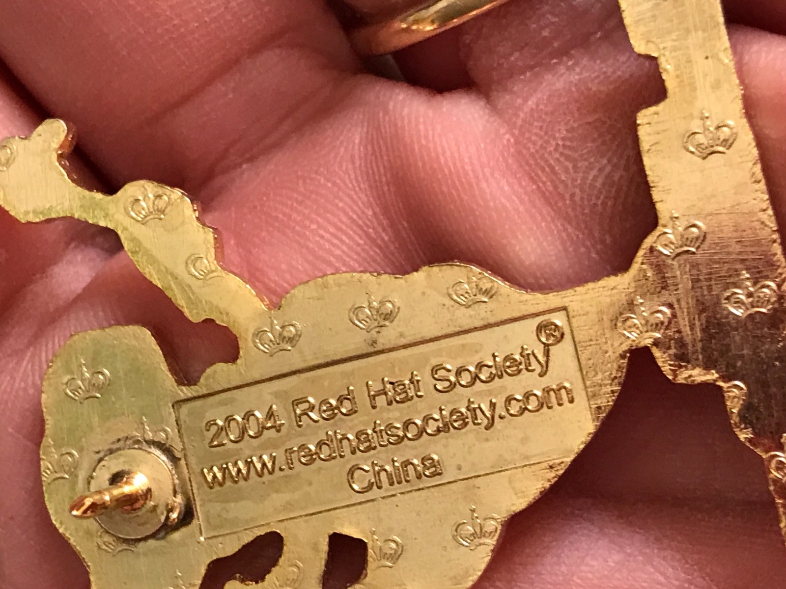 Red Hat Society Lapel Pin EAT MORE DESSERT ~ FREE SHIPPING! nj | eBay