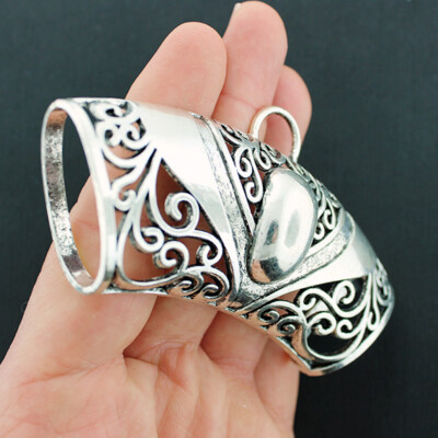 Scarf Bail Antique Silver Tone 3D - SC1729 | eBay