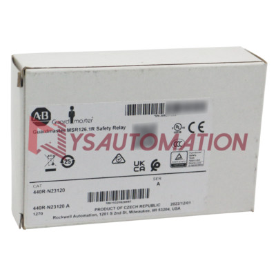 Sealed NEW Allen Bradley 440R-N23120 MSR126.1R, 24V AC/DC,Safety Relay ...