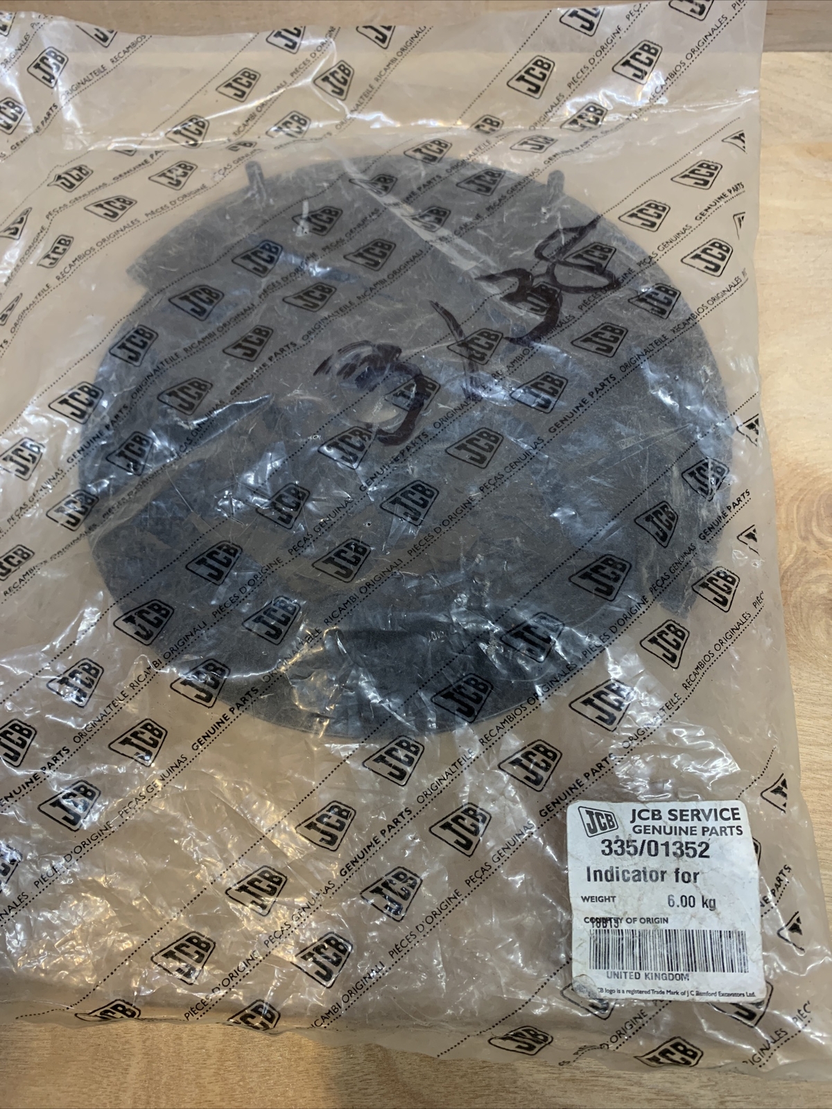 JCB Indicator Plate 335/01352 | eBay