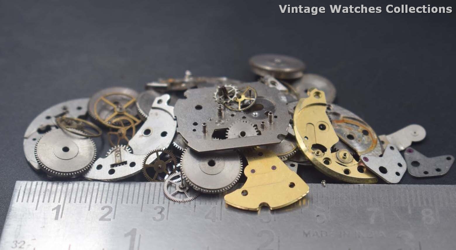 VINTAGE-MIX Mechanical Watch Movement Parts For Parts And repair O ...