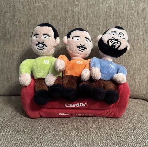 Lot Of 3 Cardis Furniture Plush Ni Ro Pe On Sofa Couch Red Blue Winter ...