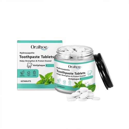 Mint Whitening Toothpaste Tablets,Fluoride-Free, Silica-Free, Healthy ...