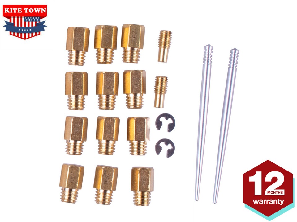 Full Jet Kit Include 12 Main Jets 2 Pilot 2 Needles MIKUNI For Yamaha ...