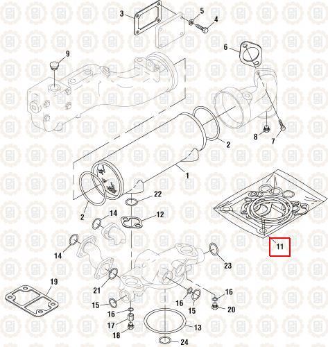 Oil Cooler & Installation Kit for 3406E Caterpillar OE# 7C3039, 2W1008 ...