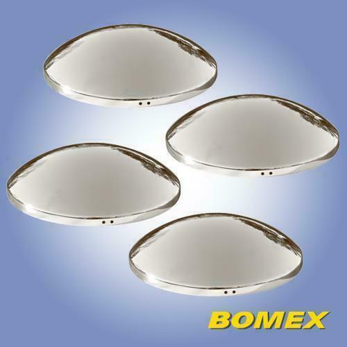 RADKAPPEN, Moon Cap, 4 Loch, Chrom, glatt,hoch, für VW Käfer, Karmann ...