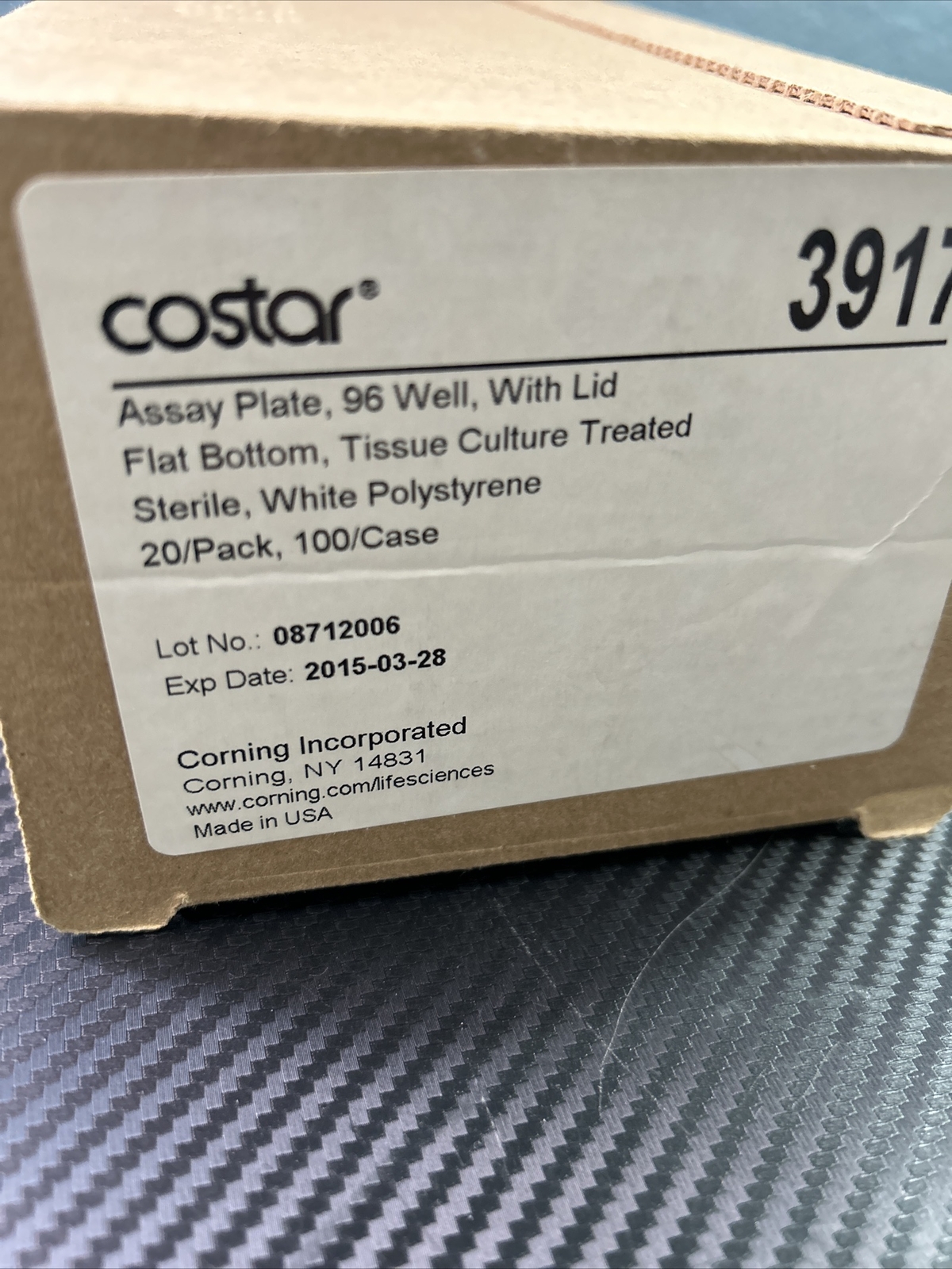 New Corning Costar 3917 Assay Plate 96 Well with Lid 20/Pack | eBay