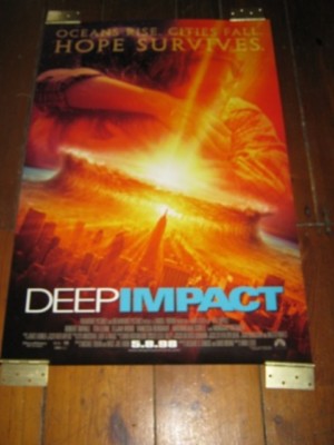 DEEP IMPACT Original Poster 27 X 40, DOUBLE SIDED ADVANCE GLOSSY | eBay