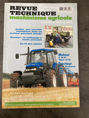 RT MACHINISME AGRICOLE N°140 Moteur CNH 675 / NEW HOLLAND TM 115 125 ...