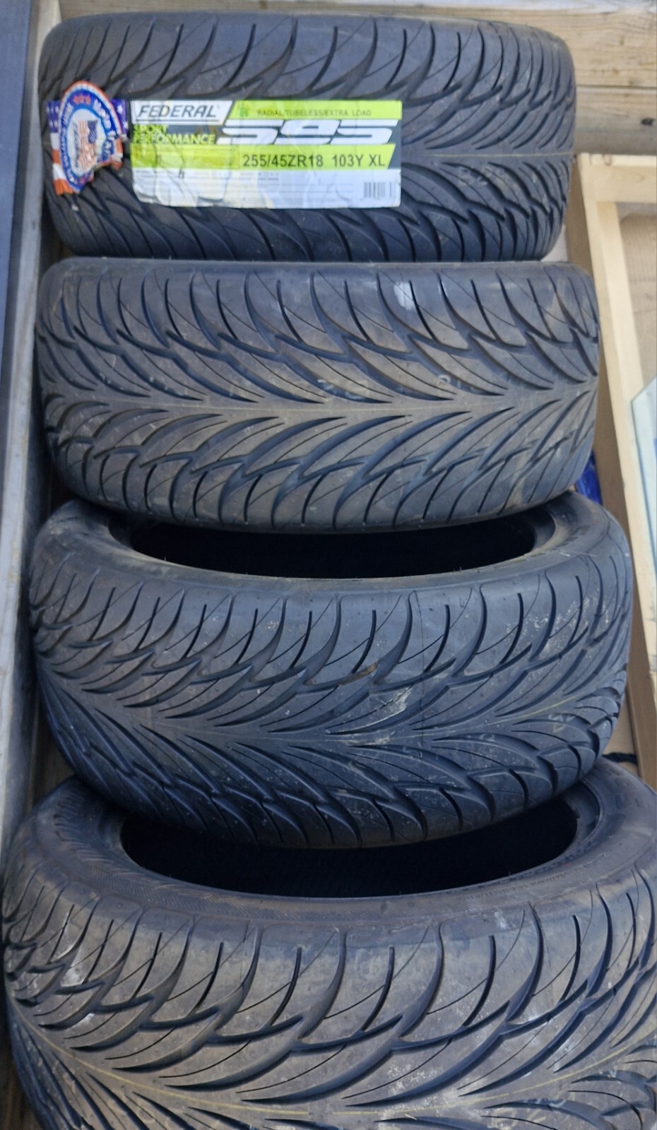 Set of 4, FEDERAL SS-595 255/45ZR18 103Y XL NEW | eBay