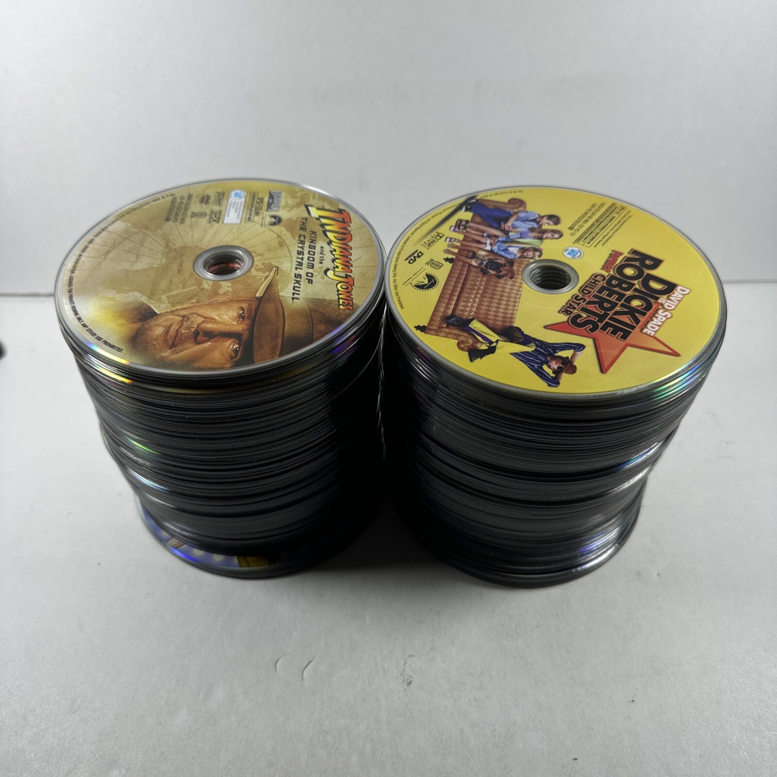 LOT OF (150) BULK DVD -- (Movies / TV Shows) -- DVD DISCS ONLY (see ...