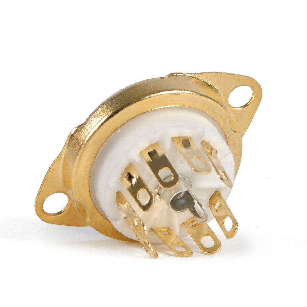 2pcs Ceramic Valve Base 9Pin Tube Socket Gold Plate B9A Base 6N11 12AX7 ...