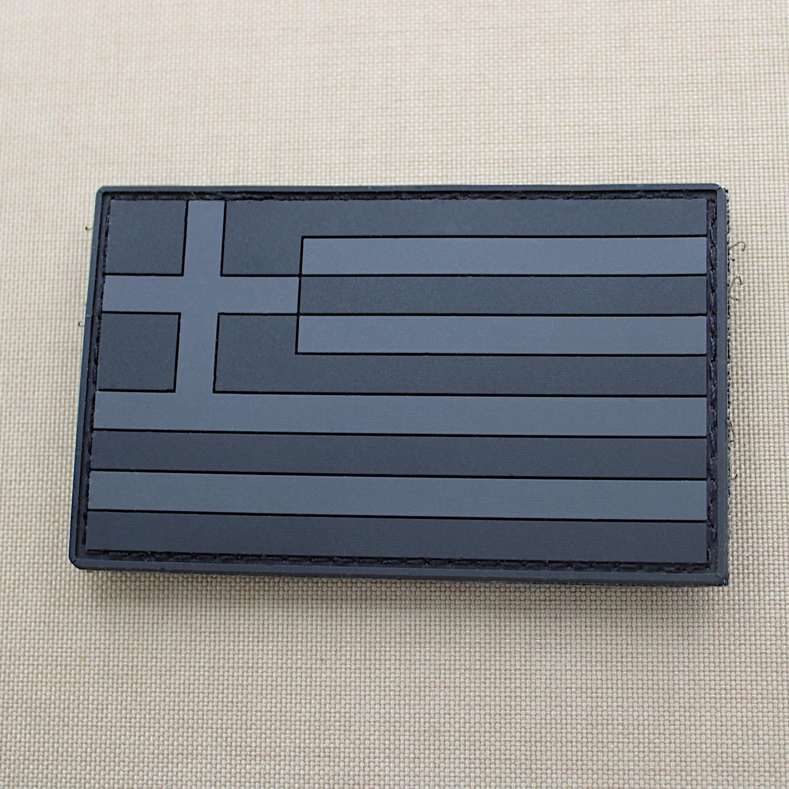hellas greece flag balckout subdued PVC tactical morale patch | eBay