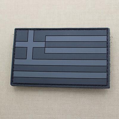 hellas greece flag balckout subdued PVC tactical morale patch | eBay