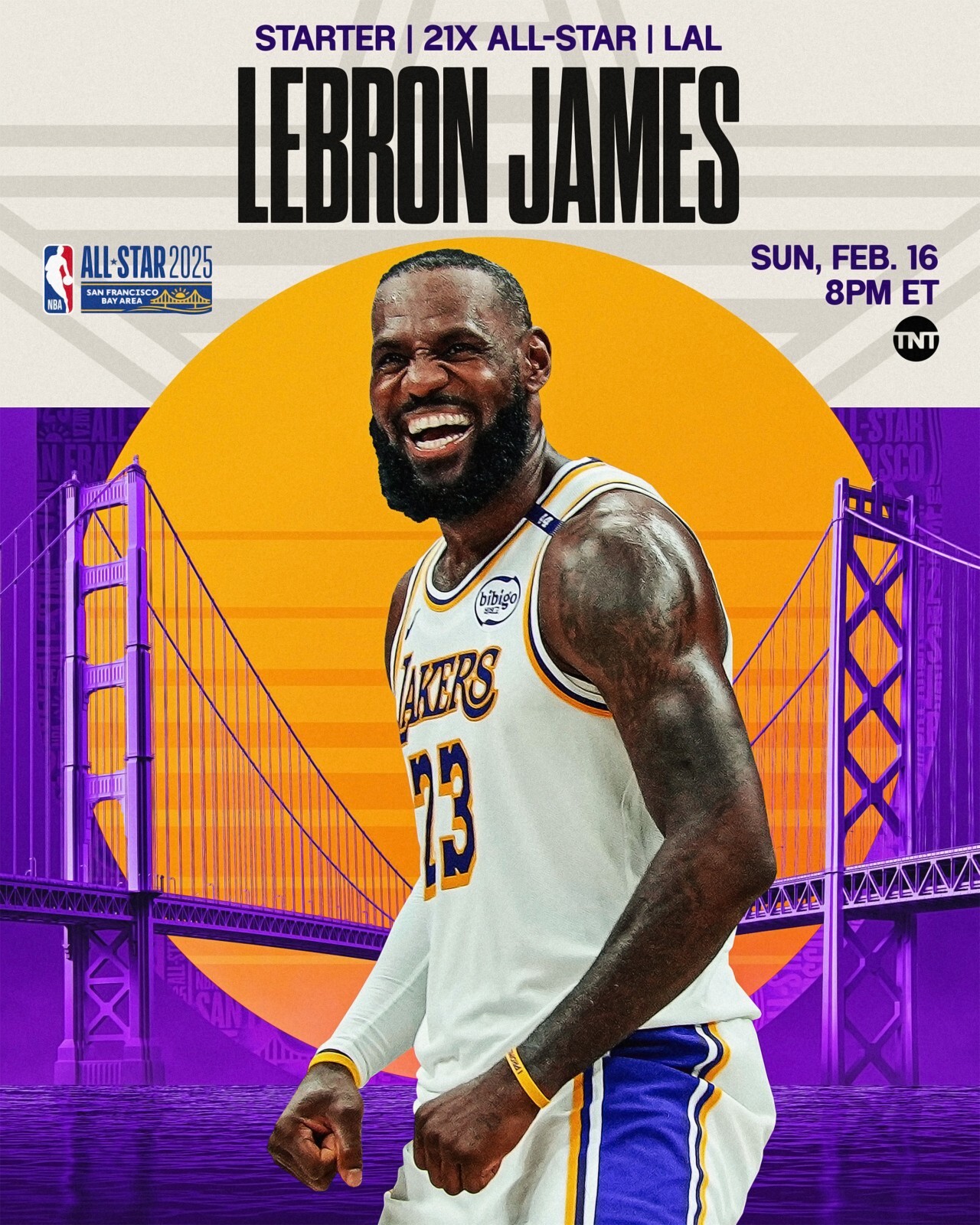LeBron James 2025 All-Star Game Los Angeles Lakers 8x10 NBA Basketball ...