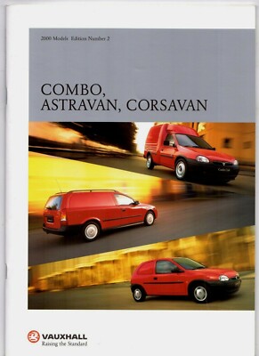 Vauxhall Corsavan, Combo & Astravan 1999-2000 UK Market Sales Brochure ...