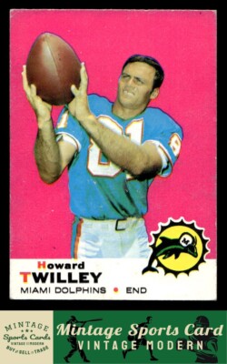 1969 Topps - Howard Twilley - #28 Miami Dolphins | eBay