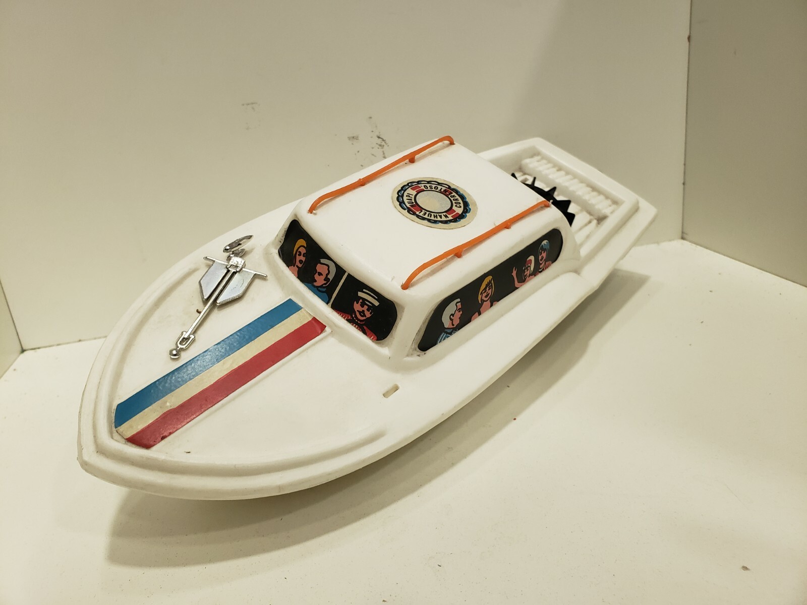 Vintage Plastic boat made in argentina battery operated very rare to ...