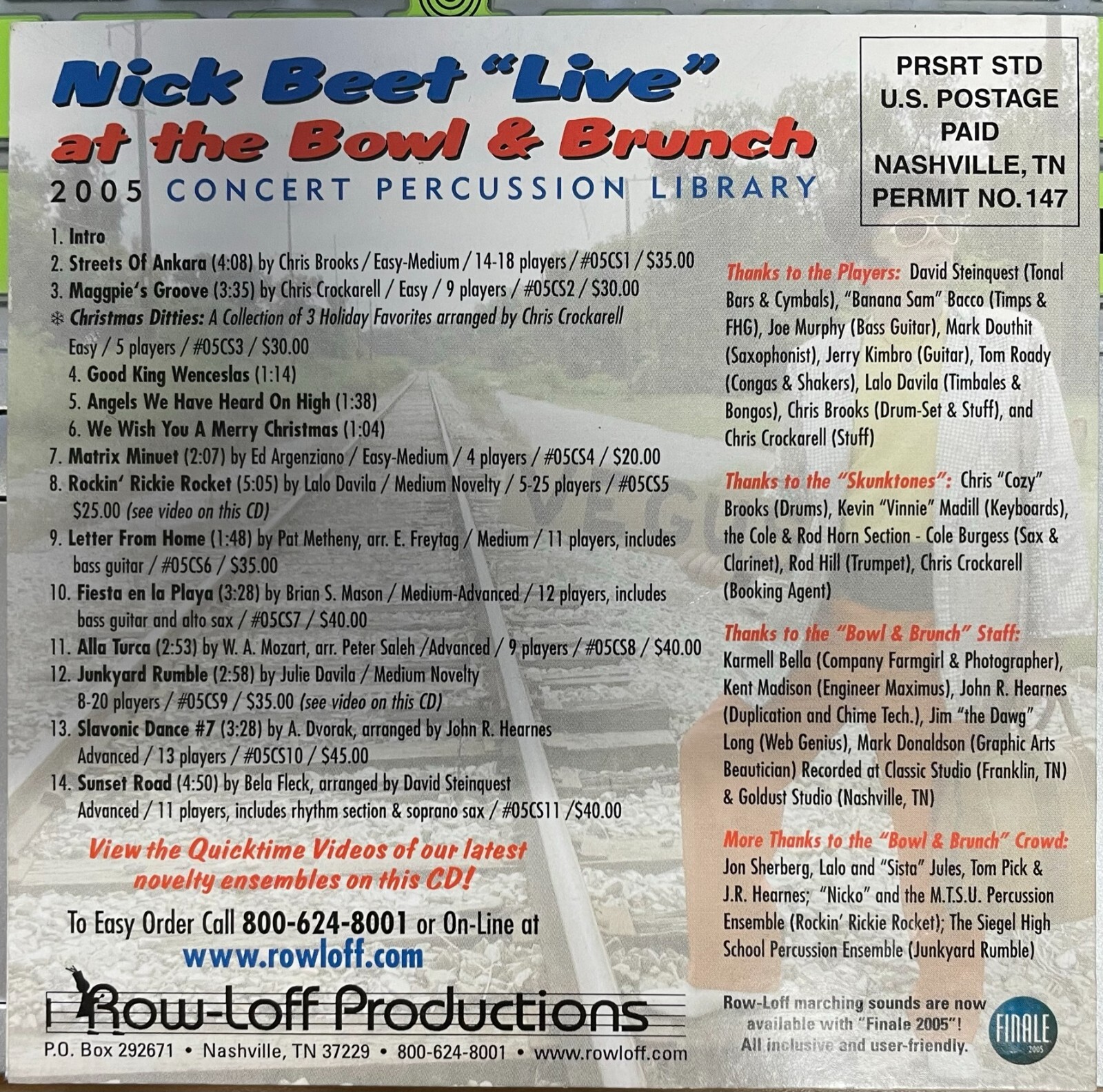 Nick Beet - Nick Beet Live at the Bowl and Brunch CD VGC | eBay