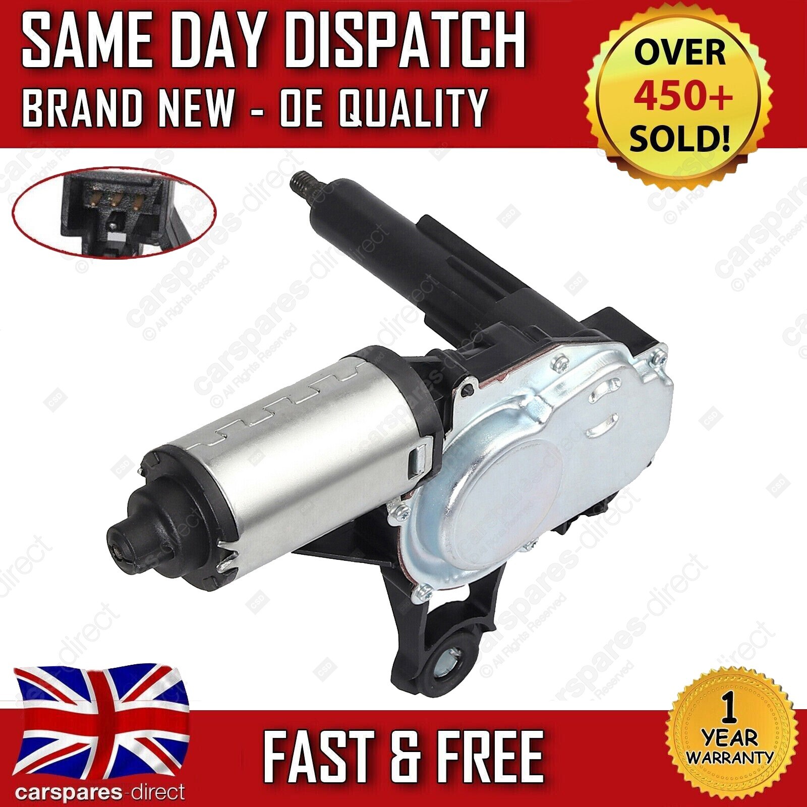 LAND ROVER FREELANDER 2 L359 REAR WINDSCREEN WIPER MOTOR RHD 2006-2014 ...