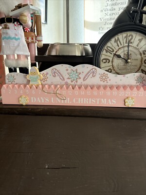 Countdown Pink Bake Shop Calender Christmas Gingerbread | eBay