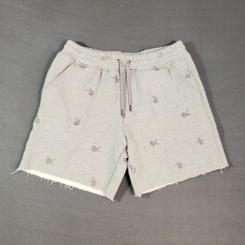Vtg FUCT Fleece Shorts Mens Large Gray Skull Rabbit Embroidered ...