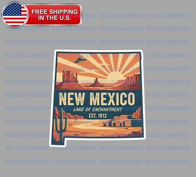 New Mexico State Bumper Vinyl Decal Sticker Souvenir Travel C | eBay