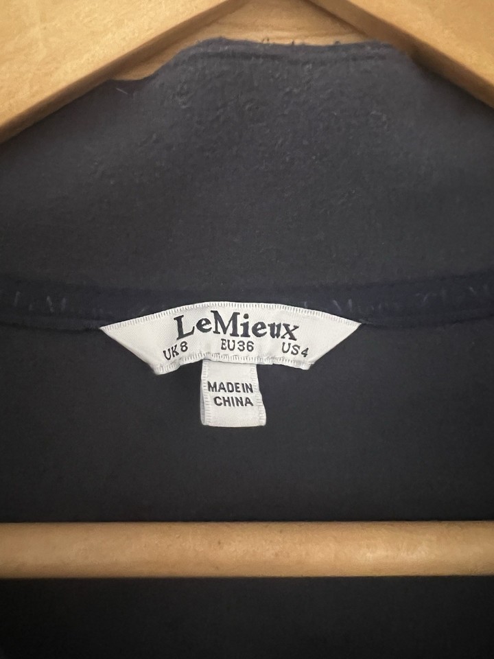 Le Mieux Riding 1/4 Zip Fleece Layer Top. Size 8. Blue | eBay UK