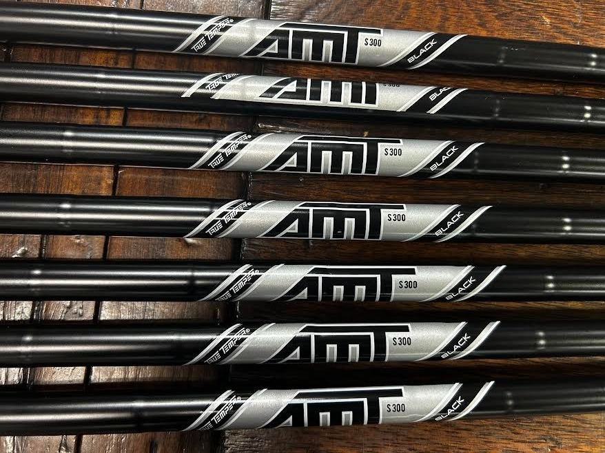 (7) 4i - PW Shaft Lot, BLACK True Temper AMT Black S300 Shaft PULL OUTS ...