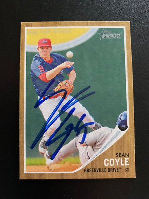 Sean Coyle Signed 2011 Topps Heritage Card Boston Red Sox Autograph COA ...