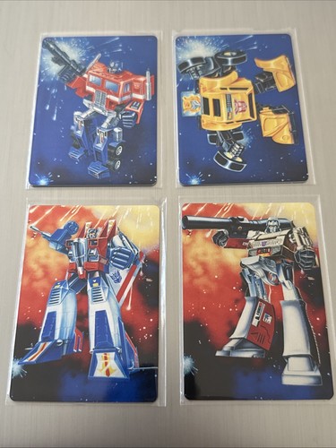2024 Transformers 40th Anniversary LE Premium Metal Card Set Of 4 ...