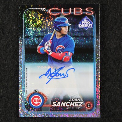2024 Topps Pro Debut - Adan Sanchez - /199 - Sparkle Foil Prospect Auto ...