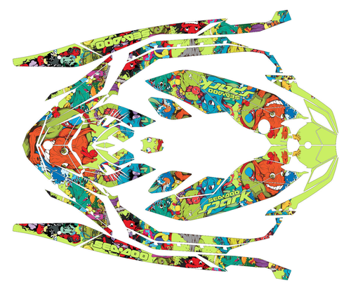 SEADOO SPARK TRIXX for 2up 3up graphics kit decals jet ski wrap kit D ...