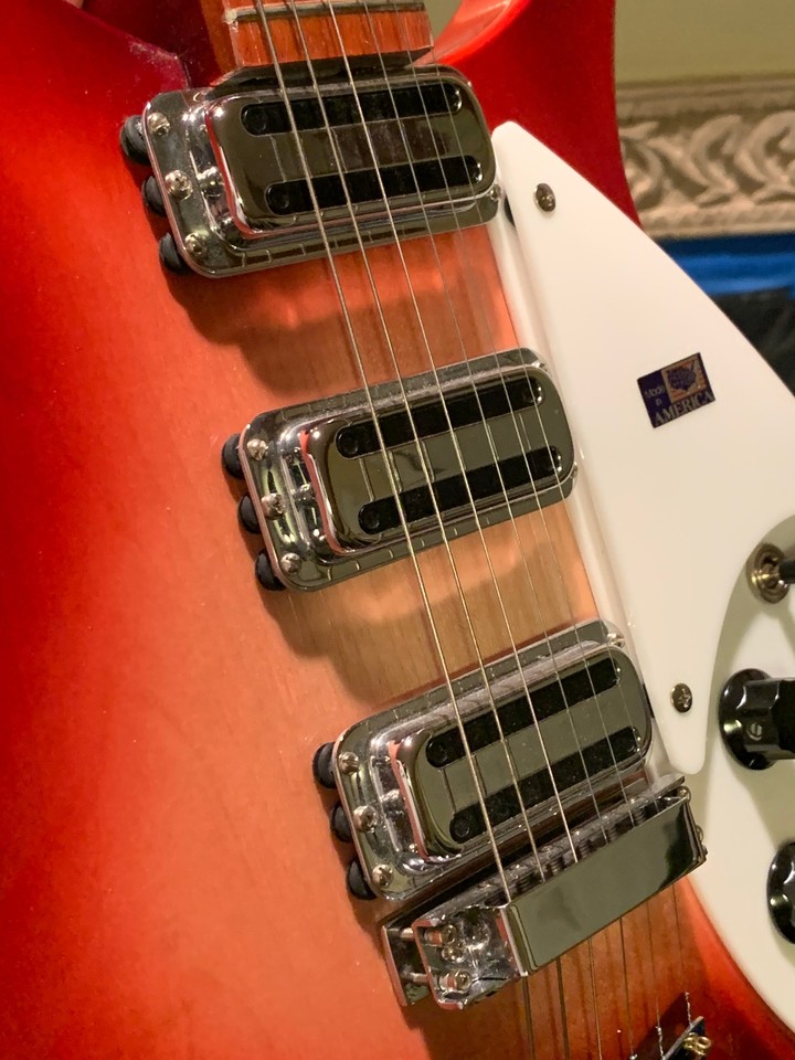 2002 Rickenbacker 350V63 FG Fireglo Toaster Pickup Reissue Long Scale ...