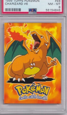 Pokemon 1999 TOPPS Charizard #6 PSA 8 (577) | eBay