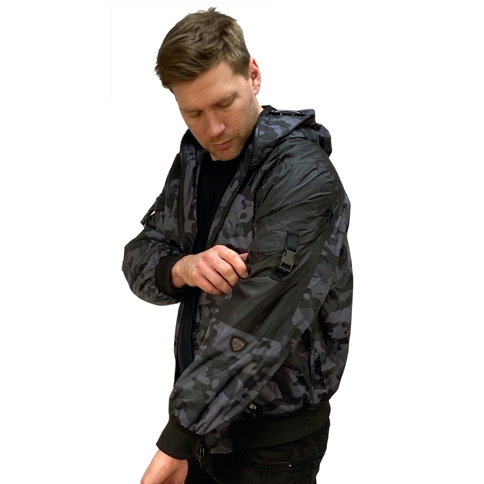 Mens Goggle Jacket Location Bomber Rain Coat EXO Windproof Waterproof ...