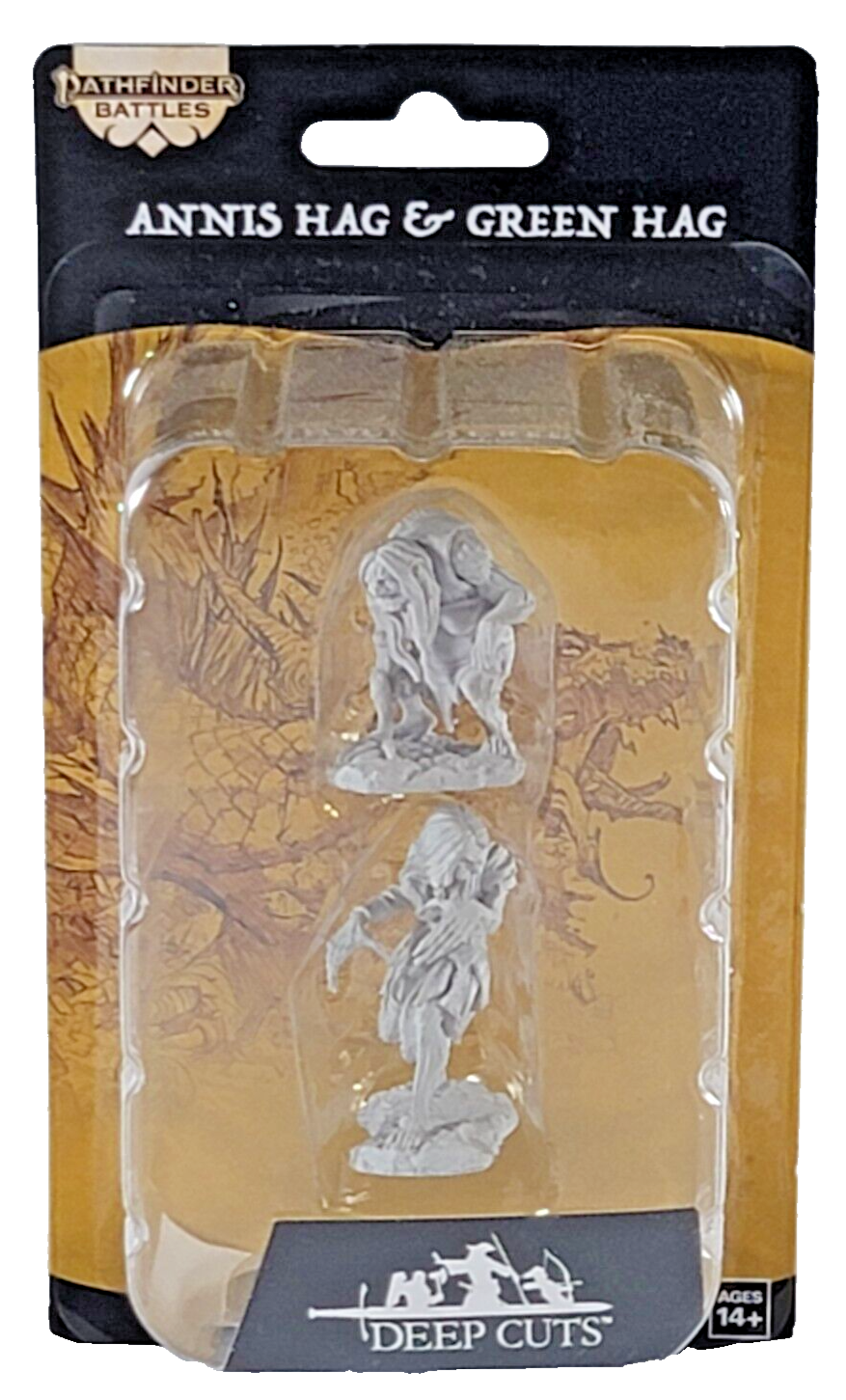 Pathfinder Deep Cuts Unpainted Miniatures W14 Annis Hag & Green Hag ...