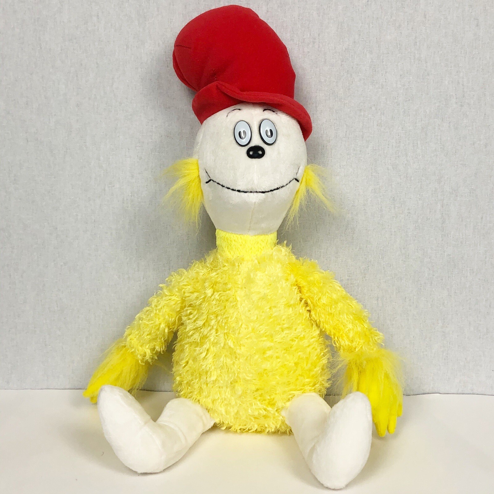 DR. SEUSS SAM I AM yellow red 18" Plush STUFFED ANIMAL Toy KOHLS Cares ...