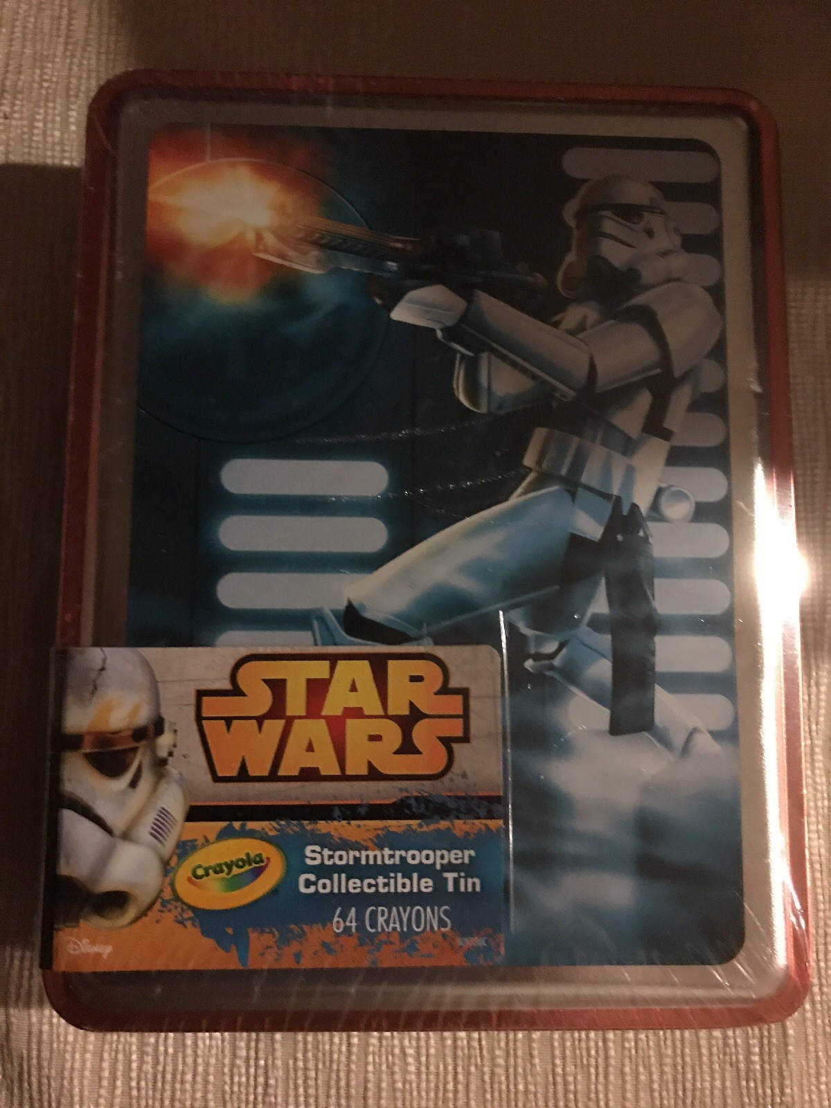 NEW & SEALED 2015 CRAYOLA STAR WARS STORMTROOPER COLLECTABLE TIN W/64 ...