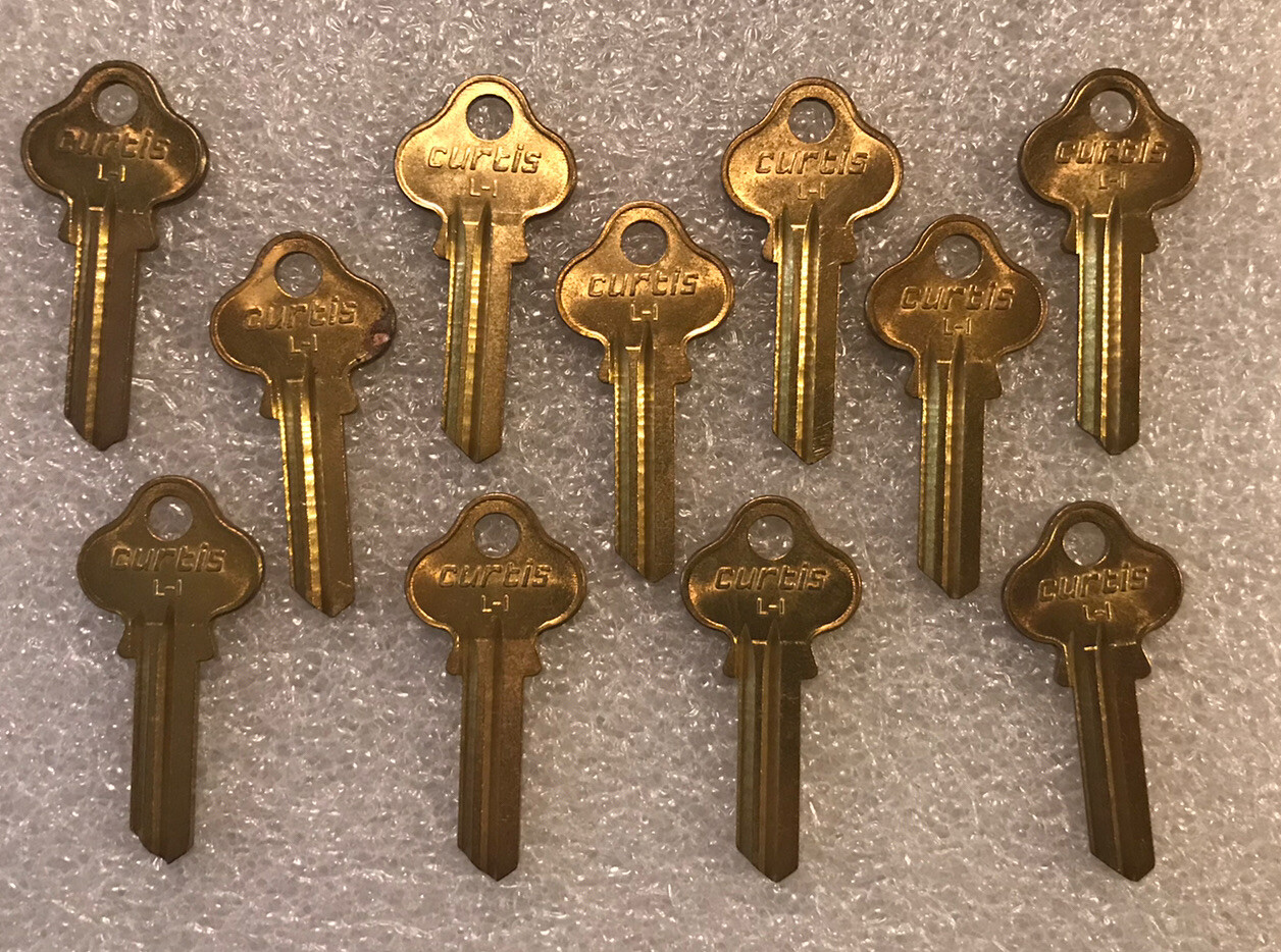 Lot of 11 vintage NOS Curtis L1 key blanks L-1 | eBay