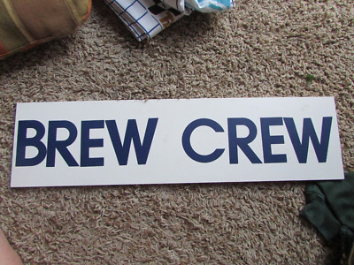 MILWAUKEE BREWERS BREW CREW BASEBALL MLB Sign Wood | eBay