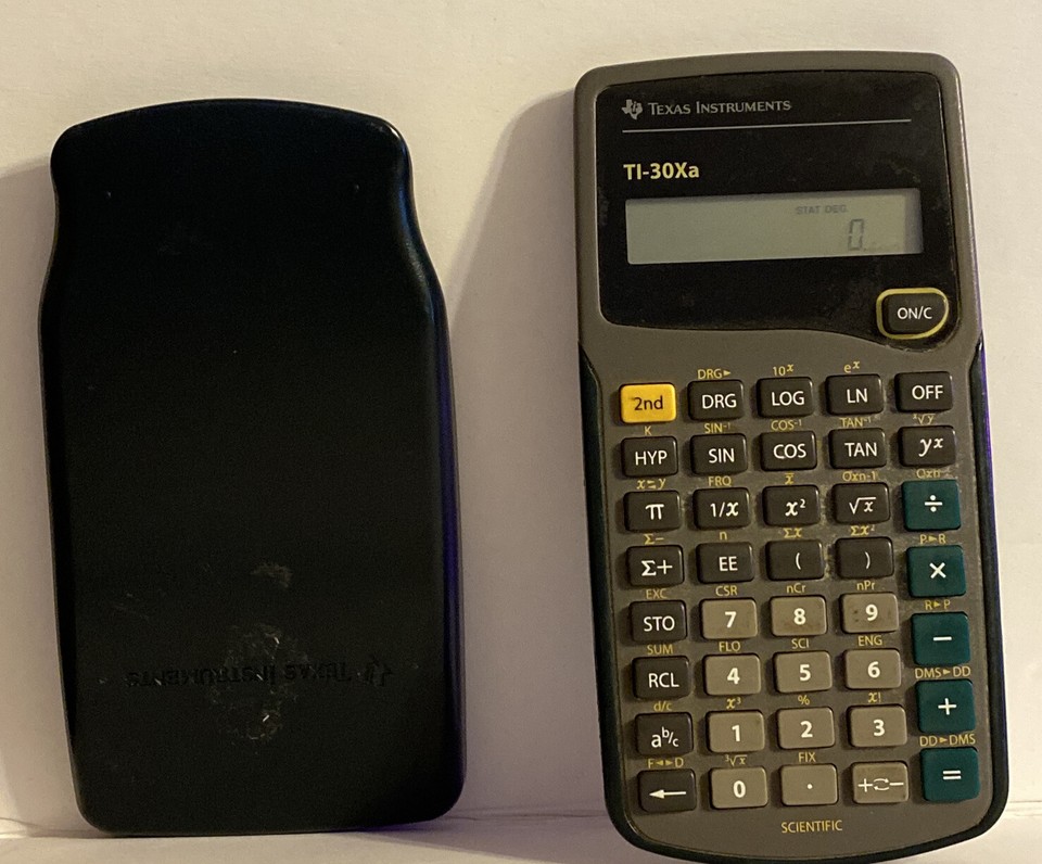Texas Instruments TI-30Xa Scientific Calculator With Cover Tested Used ...