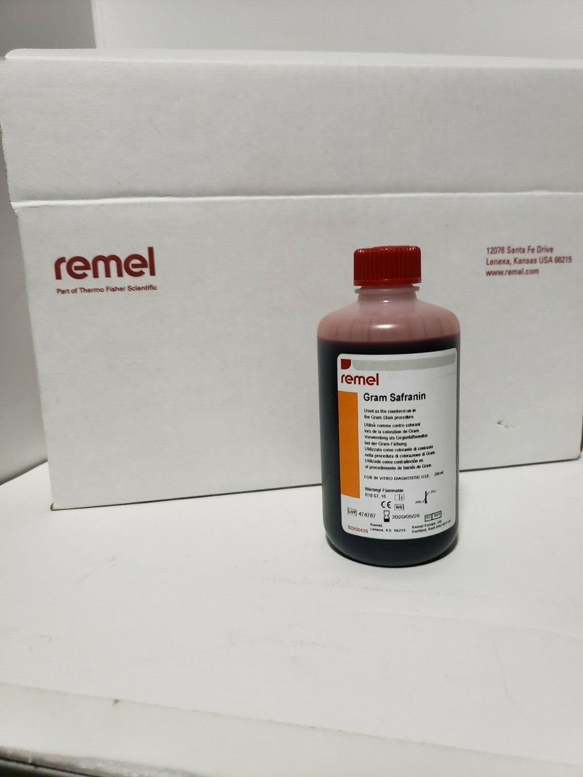 Thermo Fisher Scientific Remel Gram Safranin for Vitro Diagnostic use ...