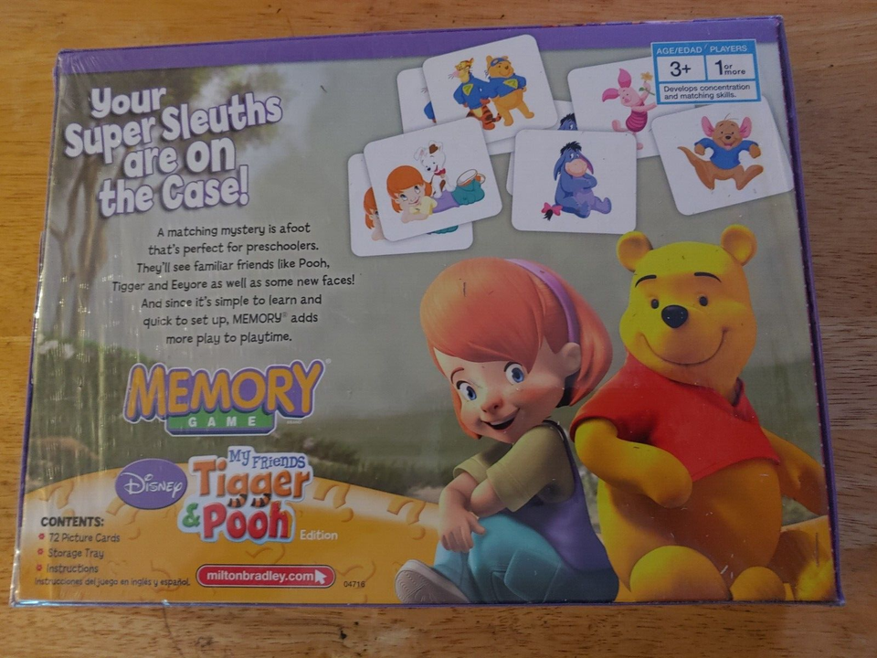 2007 Winnie The Pooh memory game by milton bradley, new unopened | eBay