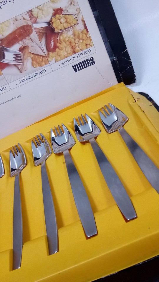 Vintage Viners Splayds Set of 6 by McArthur with Original Box | eBay UK