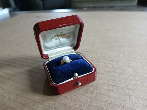 Vintage 14k Gold Mikimoto Ring Size 6 1/2 w/ Pearl & Ginza Tokyo Box | eBay