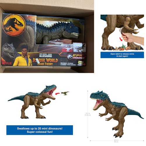 Jurassic World Chaos Theory Super Colossal Allosaurus Free Shipping | eBay