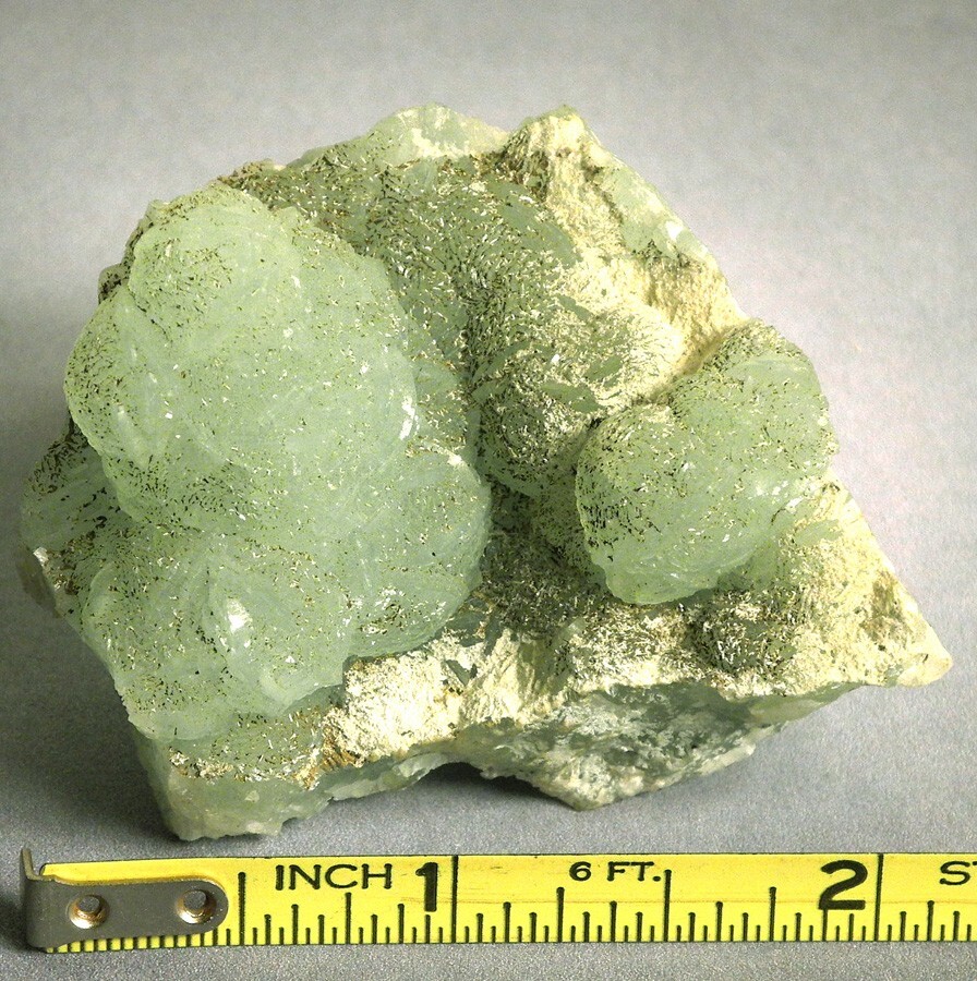 Prehnite crystal Botryoidal Forms Nice Green Gemmy Paterson NJ Mineral ...