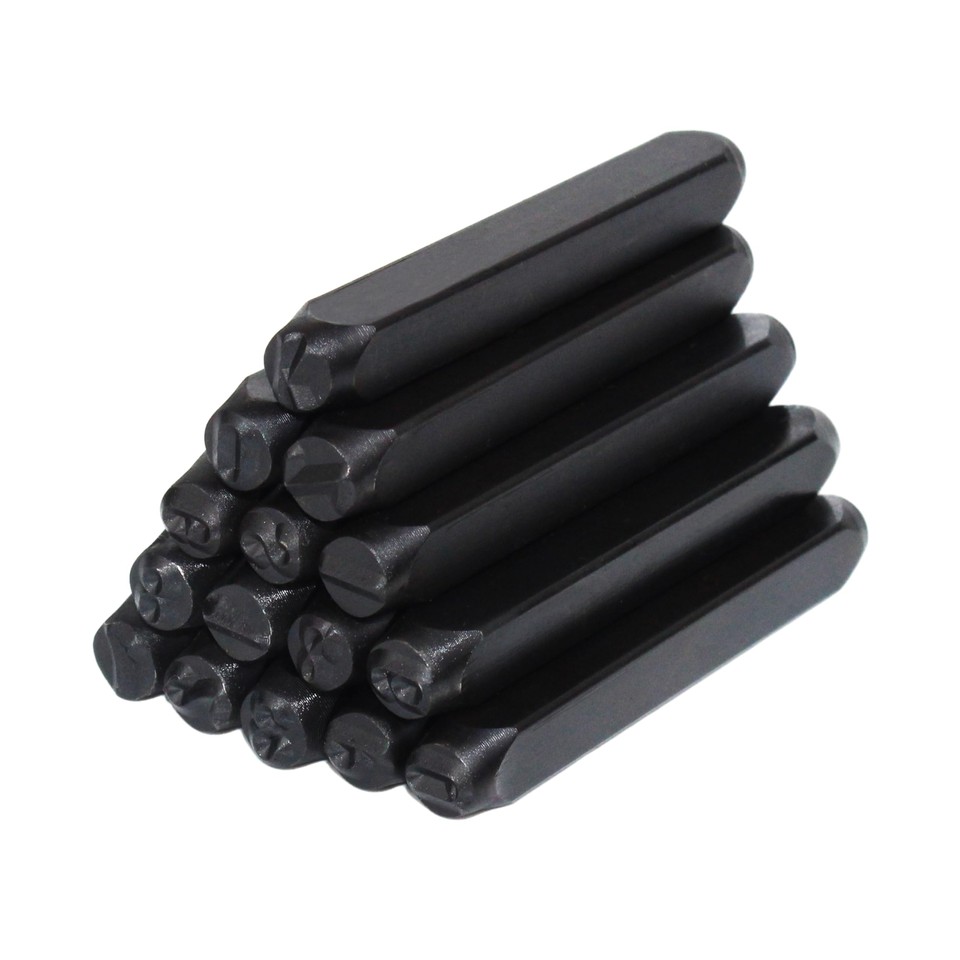 HFS(R) Stamp Stamp 5mm 36 pieces Stamp Set Alphabet Number Metal Wood ...