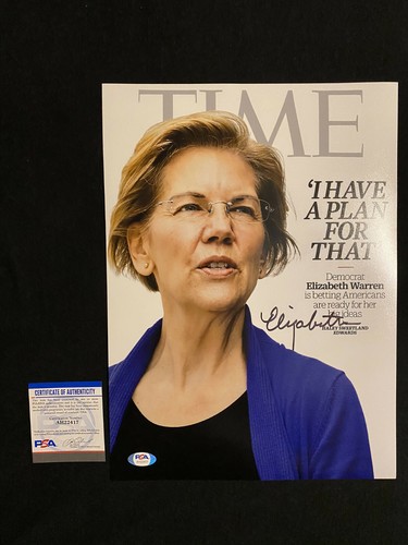 ELIZABETH WARREN Autographed Autograph Auto Signed 10x9 Photo PSA/DNA ...